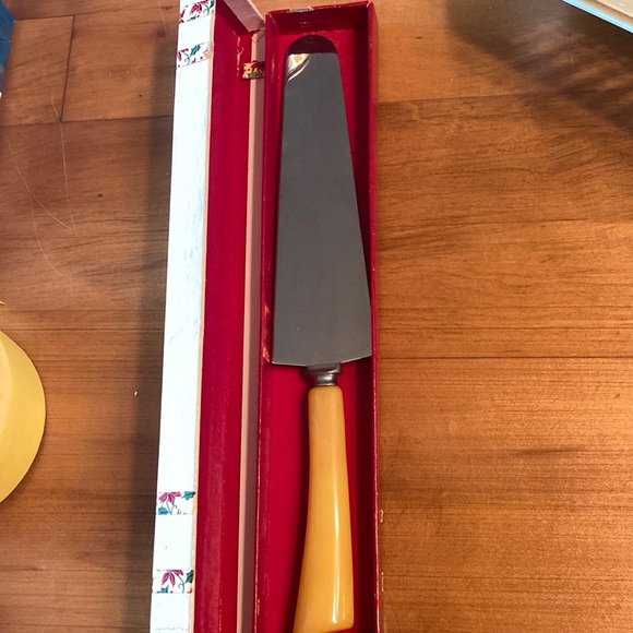 Vintage | Kitchen | Vintage 4s Butterscotch Bakelite Stainless Steel ...